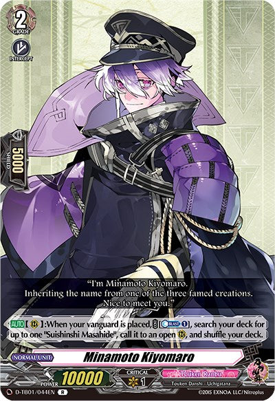 Minamoto Kiyomaro (D-TB01/044EN) [Touken Ranbu: ONLINE 2021] – 50cards