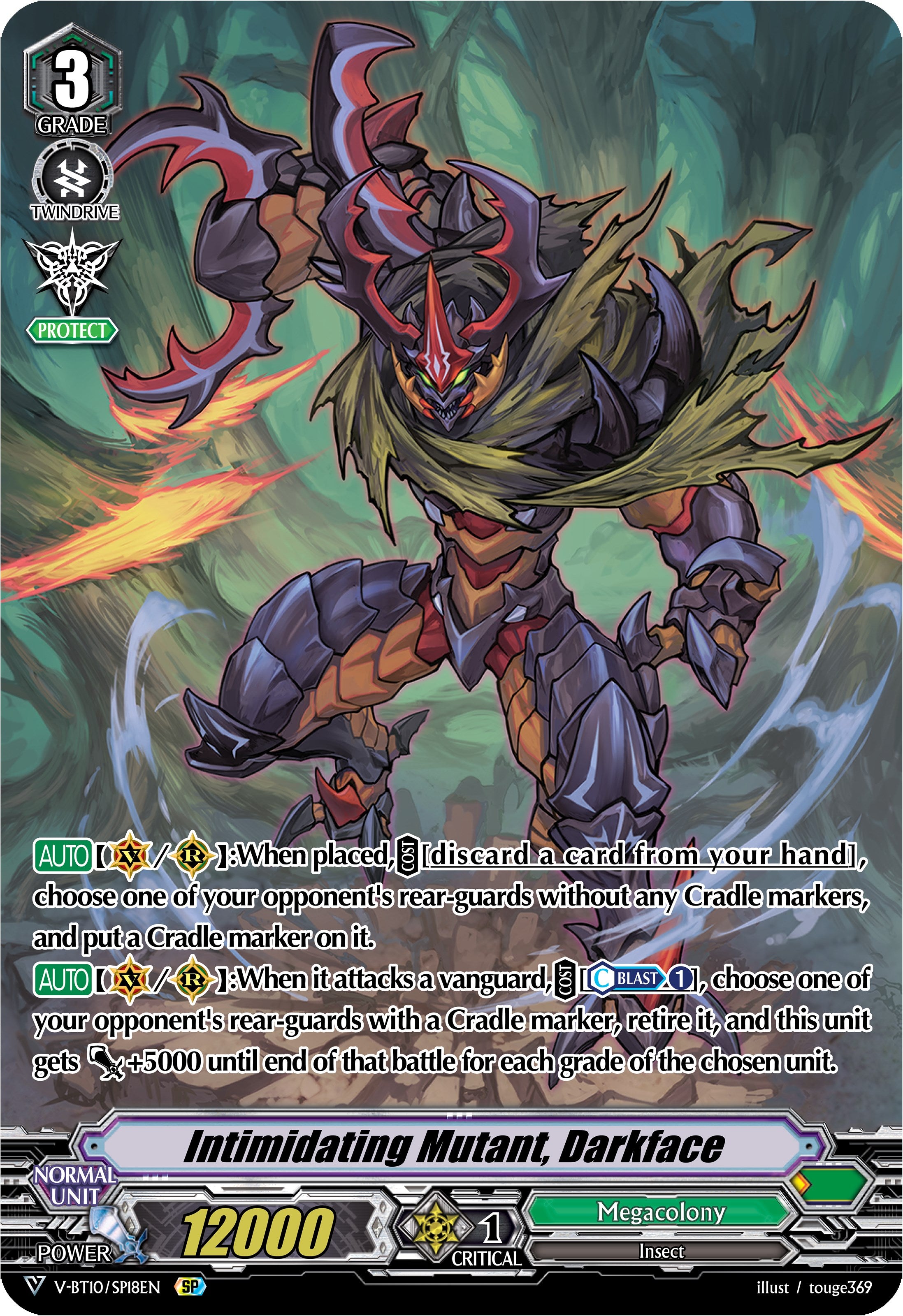 Intimidating Mutant, Darkface (V-BT10/SP18EN) [Phantom Dragon Aeon ...