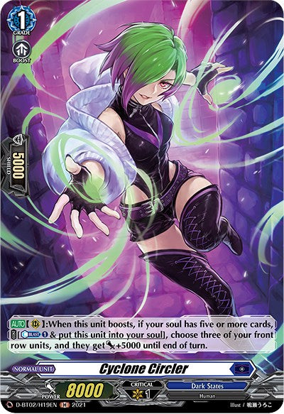 Cyclone Circler (D-BT02/H19EN) [A Brush with the Legends] – 50cards