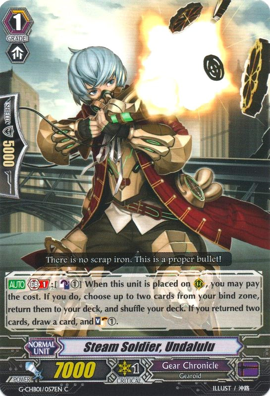 Steam Soldier, Undalulu (G-CHB01/057EN) [TRY3 NEXT] – 50cards