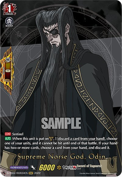Supreme Norse God, Odin (D-TB02/RGR34EN) [Record of Ragnarok] – 50cards