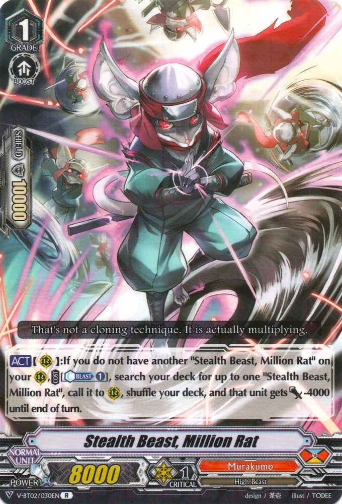 Stealth Beast, Million Rat (V-BT02/030EN) [Strongest! Team AL4] – 50cards