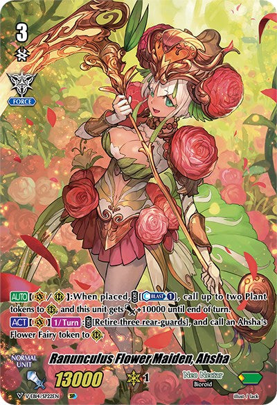 Ranunculus Flower Maiden, Ahsha (V-EB14/SP22EN) [The Next Stage] – 50cards